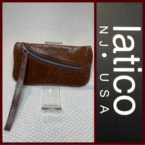 latico | Bags | Latico Brown Leather Clutch | Poshmark